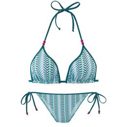 Vivance By Lascana Bikini Damen Gr&ouml;&szlig;e XXS t&uuml;rkis / petrol / lila / offwhite