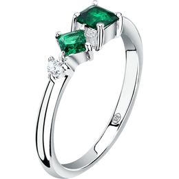 Christ Ring Damen Gr&ouml;&szlig;e 54 grasgr&uuml;n / silber