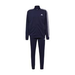 adidas Sportswear Trainingsanzug 'Basic 3-Stripes French Terry Track' Herren Gr&ouml;&szlig;e M marine / wei&szlig;
