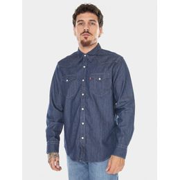 Levi's Levi's Hemd 'M' Barstow Western Standard Red Cast Rinse Marbled TH 2H 19 Shirt' Herren Gr&ouml;&szlig;e XL blau