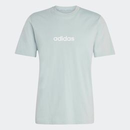 adidas Sportswear T-Shirt 'Essentials' Herren Gr&ouml;&szlig;e M pastellblau / wei&szlig;
