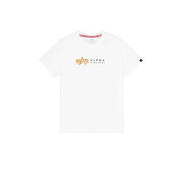 Alpha Industries Shirt 'Alpha Label' Herren Gr&ouml;&szlig;e XXXL wei&szlig;