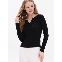 Passioni Pullover Damen Gr&ouml;&szlig;e S/M schwarz