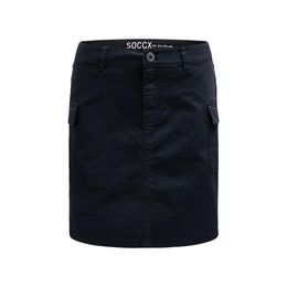 SOCCX Basic Rock im Cargo-Stil Damen Gr&ouml;&szlig;e 40 blau