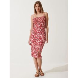 Happiness İstanbul Kleid 'Midi' Damen Gr&ouml;&szlig;e 38 rot Sommerkleid