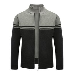 YOUTHUP Knit Cardigan 'Haptik' male size L Light grey