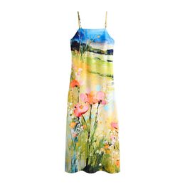 next Kleid Damen Gr&ouml;&szlig;e 40 azur / gelb / hellgr&uuml;n / rosa Sommerkleid