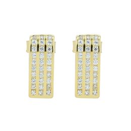 Akzent Ohrringe '"Catia" aus 925 Sterlingsilber, rhodiniert, langlebig' Damen Gr&ouml;&szlig;e One Size gold