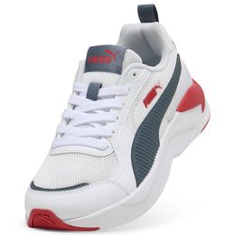 Puma Sneaker 'X-Ray 4 ' Jungen Gr&ouml;&szlig;e 37.5 blau / blutrot / wei&szlig;