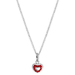 Firetti Kette M&auml;dchen Gr&ouml;&szlig;e One Size rubinrot / silber
