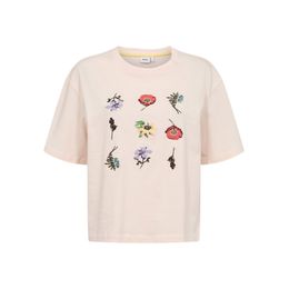 N&uuml;mph N&Uuml;MPH Kurzarm T-shirt 'NUBELISA BOXY TEE' Damen Gr&ouml;&szlig;e L rosa