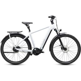 Cube Kathmandu Hybrid Deluxe Pro 800 | Gr. 62 cm | Aluminium E-Trekkingbike Wei&szlig;