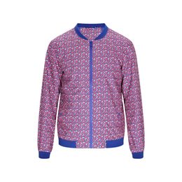 ALEKO &Uuml;bergangsjacke Herren Gr&ouml;&szlig;e XXL violettblau / pink / wei&szlig; Sommerjacke
