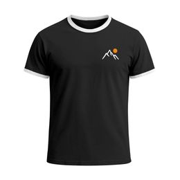 Neverless Shirt 'Mountain Sun' Herren Gr&ouml;&szlig;e XXL schwarz