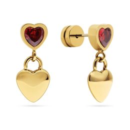 Guido Maria Kretschmer Jewellery Ohrringe Damen Gr&ouml;&szlig;e One Size gold / rot