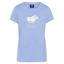 POLO SYLT T-Shirt M&auml;dchen Gr&ouml;&szlig;e 158/164 hellblau / wei&szlig;