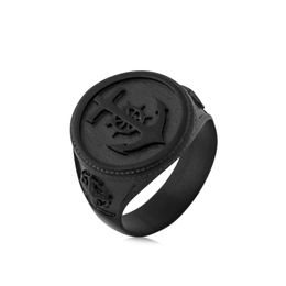 Akitsune Ring 'Portus' Herren Gr&ouml;&szlig;e 62 schwarz