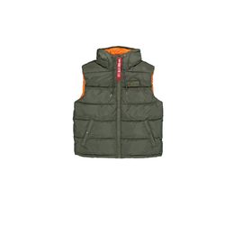 Alpha Industries Vest 'Hooded Puffer Vest FD' male size L Green