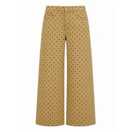 IT'S BASIC Jeans 'POLKA BAGGY LOW RISE JEANS' female size 36 Mustard
