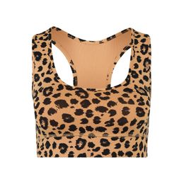 Hey Honey Sport-BH 'Leo' Damen Gr&ouml;&szlig;e L beige / schwarz