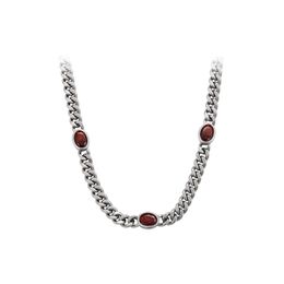 Gaya Kette Damen Gr&ouml;&szlig;e One Size rubinrot / silber