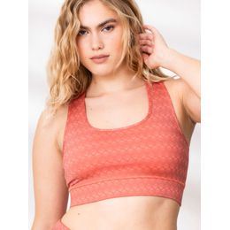 Hey Honey Sport-BH 'Racerback' Damen Gr&ouml;&szlig;e XXL orangemeliert