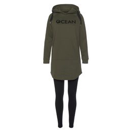 OCEAN SPORTSWEAR Jogginganzug Damen Gr&ouml;&szlig;e XXXL oliv / schwarz