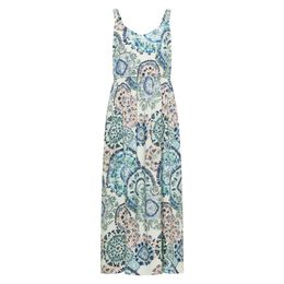 Cecil Maxikleid mit V-Neck und Print Damen Gr&ouml;&szlig;e 34 offwhite Sommerkleid