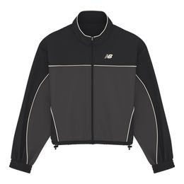 New Balance Between-Season Jacket 'Trackside' female size S Dark brown / Black / White