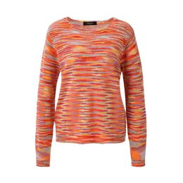 Aniston Casual Pullover Damen Gr&ouml;&szlig;e L hellblau / orange / hellorange / rot