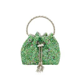 NAEMI Clutch Damen Gr&ouml;&szlig;e One Size gr&uuml;n / hellgr&uuml;n / pink