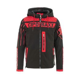 Cipo & Baxx CIPO & BAXX Between-Season Jacket male size XXL Red / Black