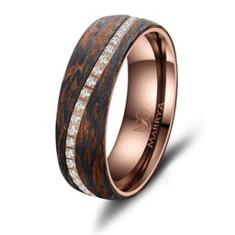 Marrya Ring 'MARRYA Ehering CB-05 Carbon-Bronze' Damen Gr&ouml;&szlig;e 62 bronze