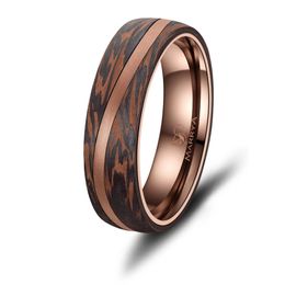 Marrya Ring 'MARRYA Ehering CB-05 Carbon-Bronze' Damen Gr&ouml;&szlig;e 50 braunmeliert