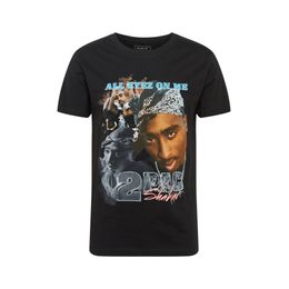 Mister Tee Shirt 'Tupac' male size M Turquoise / Brown / Grey / Mixed colors / Black