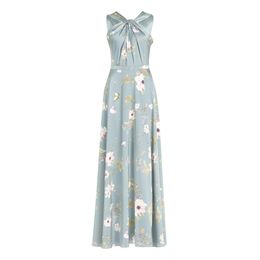 Vera Mont Abendkleid Damen Gr&ouml;&szlig;e 44 mint / wei&szlig; Sommerkleid