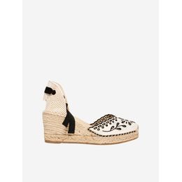 Alhamas Sandale 'Alpargata Cu&ntilde;a 7 cm' Damen Gr&ouml;&szlig;e 40 schwarz