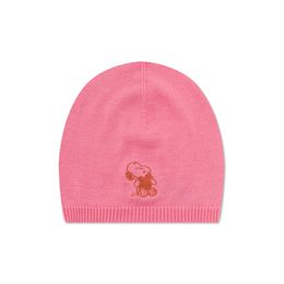 Codello Strickm&uuml;tze Beanie Snoopy-Stickerei Damen Gr&ouml;&szlig;e 55/60 pink