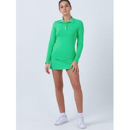 Sportkind Funktionsshirt 'Long Sleeve Polo Shirt' M&auml;dchen Gr&ouml;&szlig;e 122 gr&uuml;n