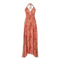 Trendyol Kleid Damen Gr&ouml;&szlig;e 36 orange / rosa / rot / wei&szlig; Sommerkleid