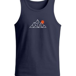 Neverless Shirt 'Berg Polygon' Herren Gr&ouml;&szlig;e M navy