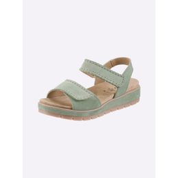 airsoft modern+ Damen Sandalette f&uuml;r kr&auml;ftige F&uuml;&szlig;e, khaki, Gr&ouml;&szlig;e 41