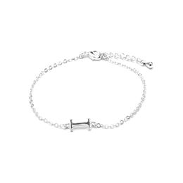 Luxenter Armband 'Alphabet I' Damen Gr&ouml;&szlig;e 19 cm silber
