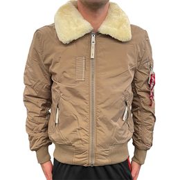 Alpha Industries &Uuml;bergangsjacke 'Injector III' Herren Gr&ouml;&szlig;e M hellbraun Sommerjacke