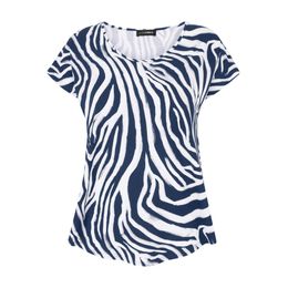 Doris Streich Shirt female size S/M marine blue / White