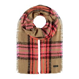 FRAAS Oversized Scarf female size XS/XL Brocade / Coral / Light pink / Black