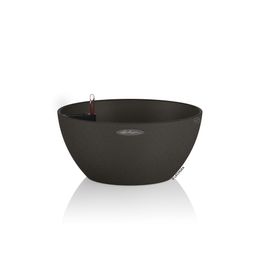 Lechuza Blumenkasten 'CUBETO Stone 30' graphitschwarz, Komplett-Set