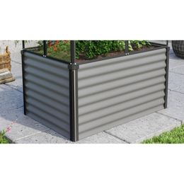 Vitavia Fr&uuml;hbeet-Unterbau 'Gaia Jumbo' granit-schwarz 83 x 122 x 65 cm