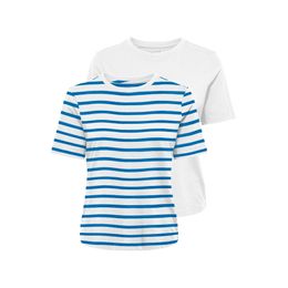 Only Tall T-Shirt 'ONLHappy' Damen Gr&ouml;&szlig;e S blau / wei&szlig;