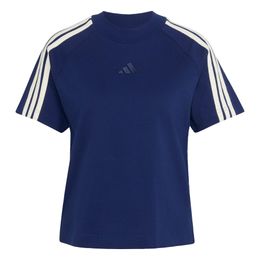 adidas Sportswear Funktionsshirt 'ADIDAS KIT 3-STRIPES' Damen Gr&ouml;&szlig;e M/L dunkelblau / wei&szlig;